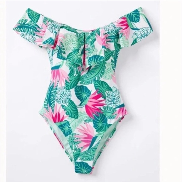 Matilda Jane | Swim | Matilda Jane One Piece Swimsuit Palm Tree ...